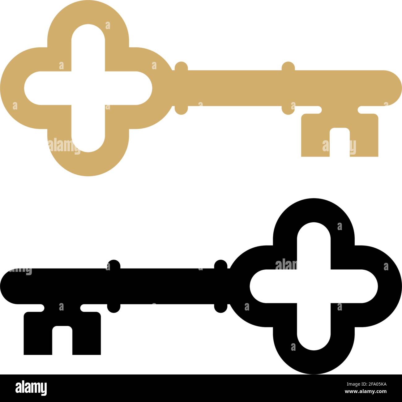 Simple key logo icon design vector template illustration Stock Vector ...