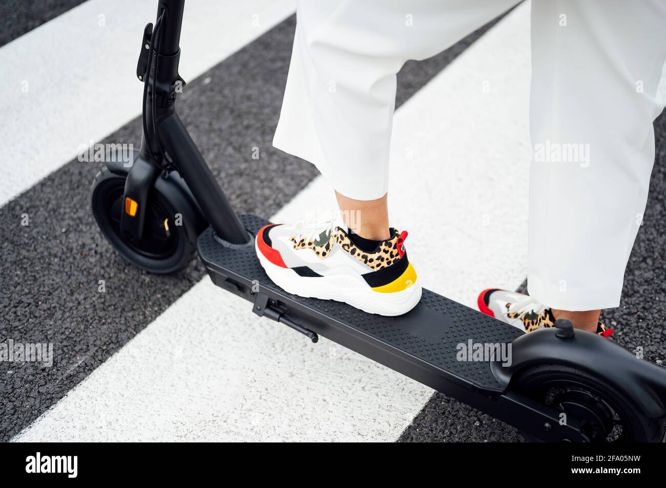Mobility scooter on zebra crossing hi-res stock photography and images ...