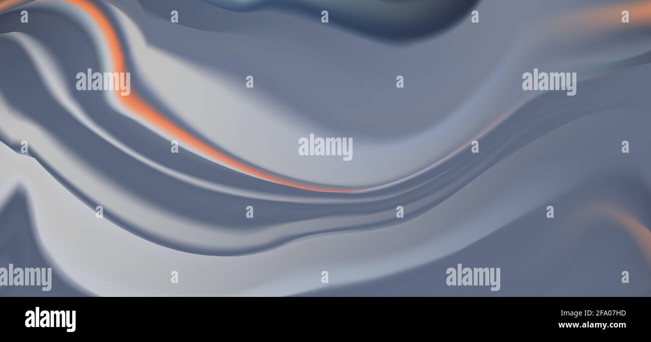 Web header liquid background with grey and orange color flow. Abstract ...
