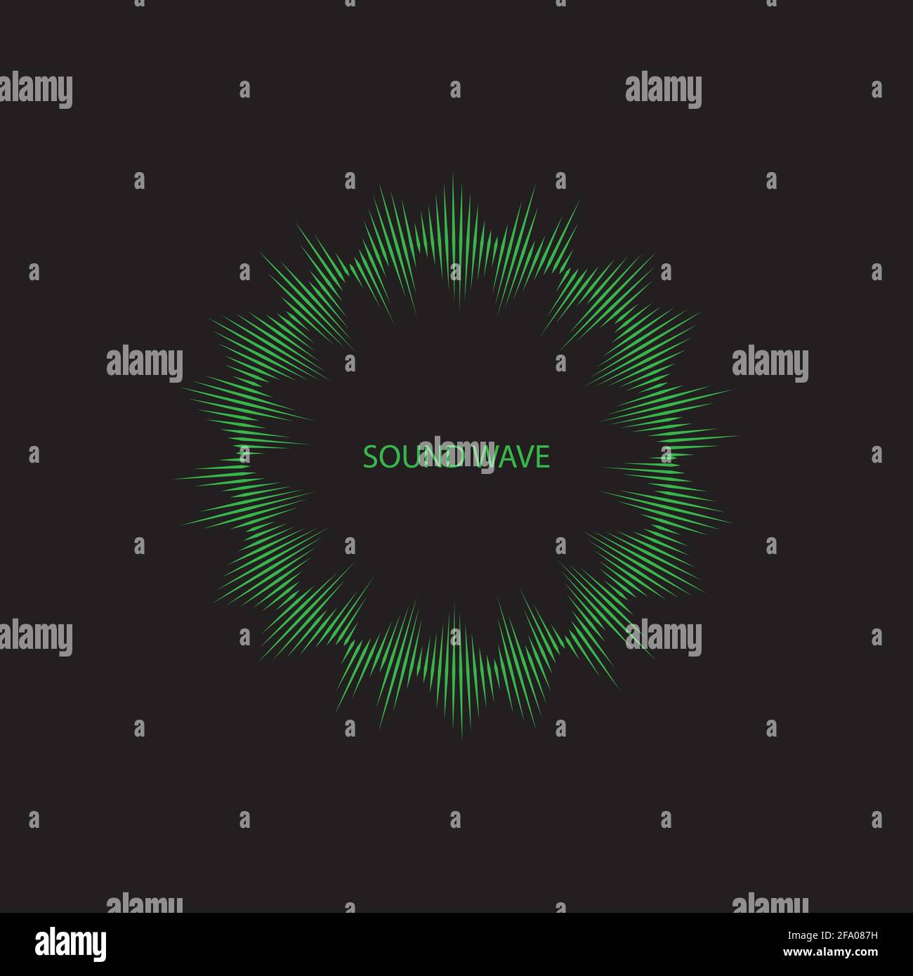 Sound waves vector illustration design template Stock Vector Image ...