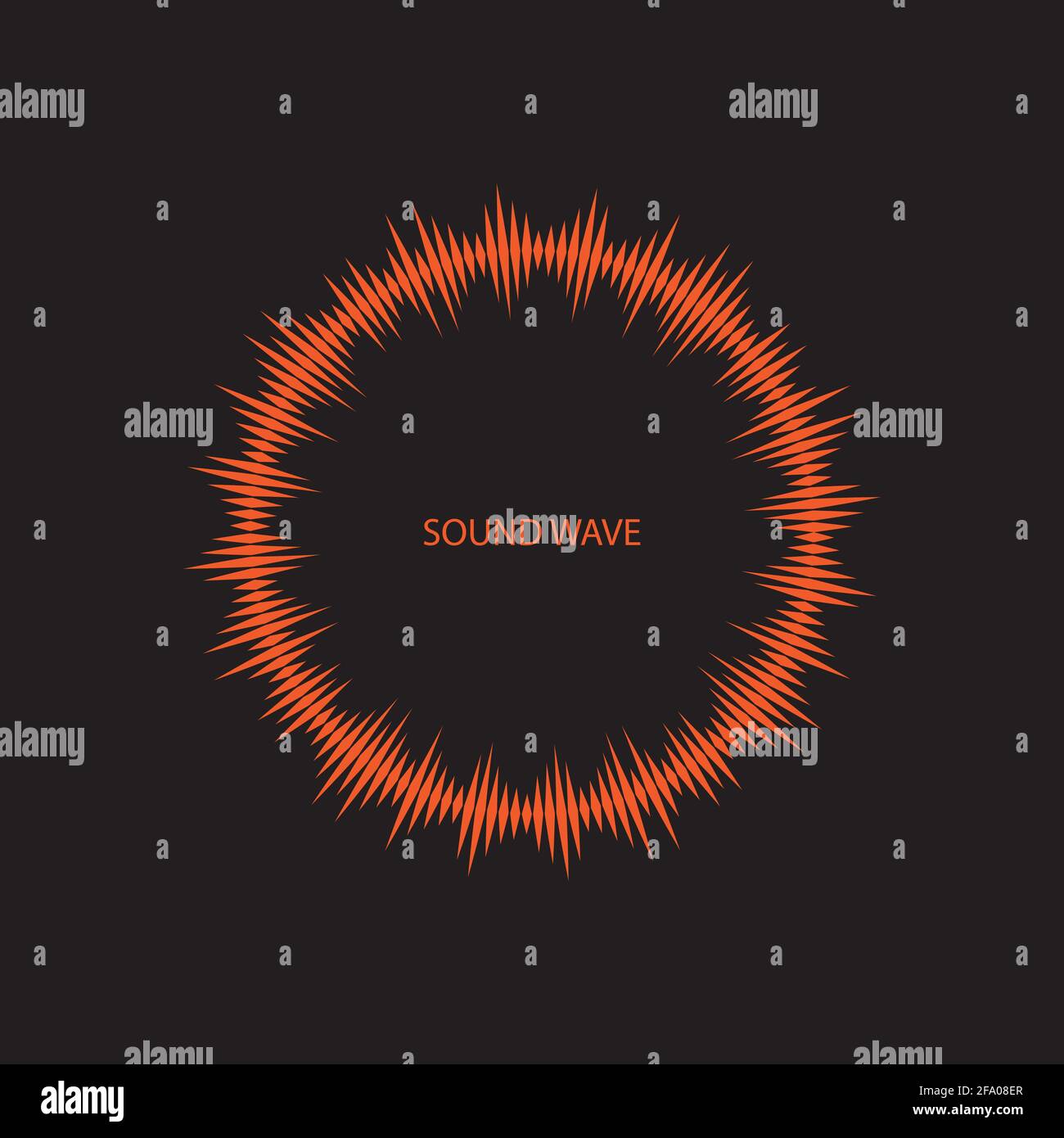 Sound waves vector illustration design template Stock Vector Image ...