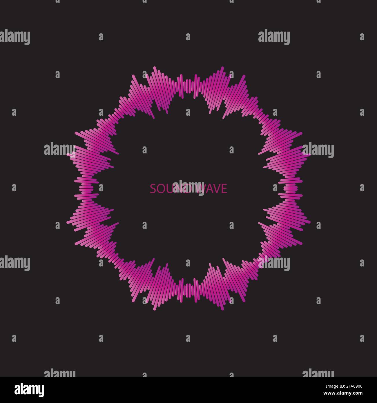 Sound waves vector illustration design template Stock Vector Image ...