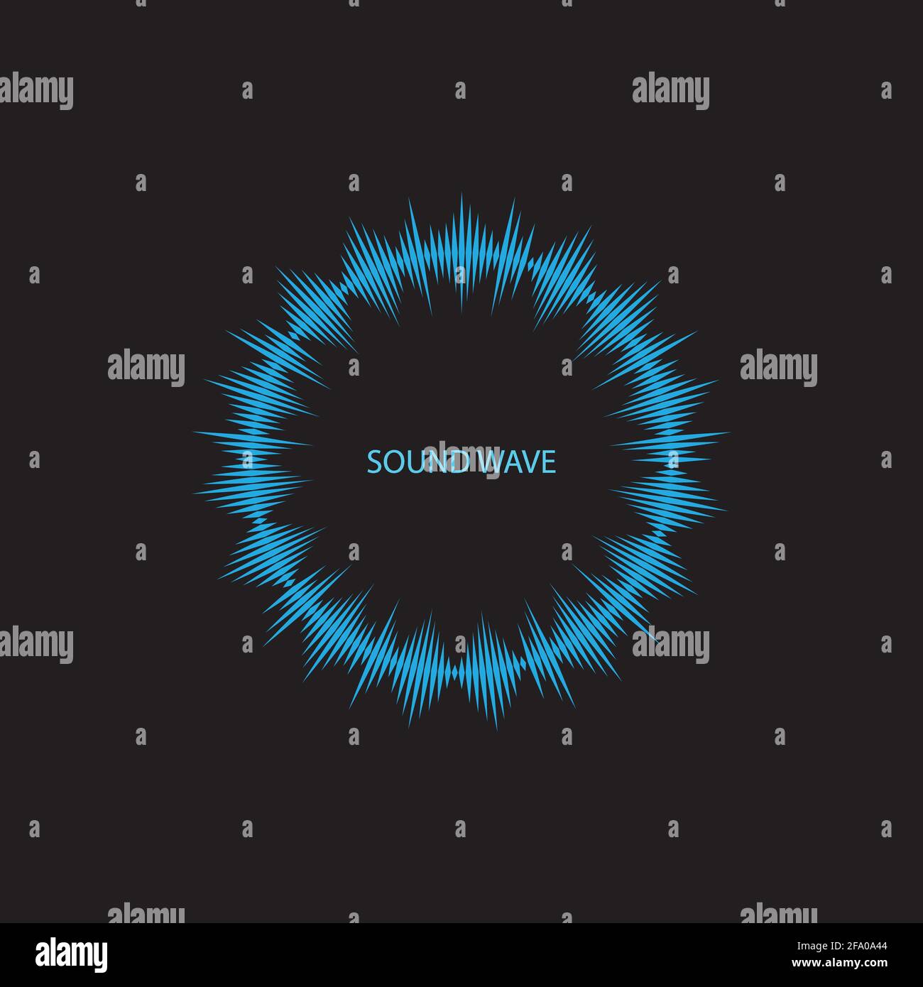 Sound waves vector illustration design template Stock Vector Image ...