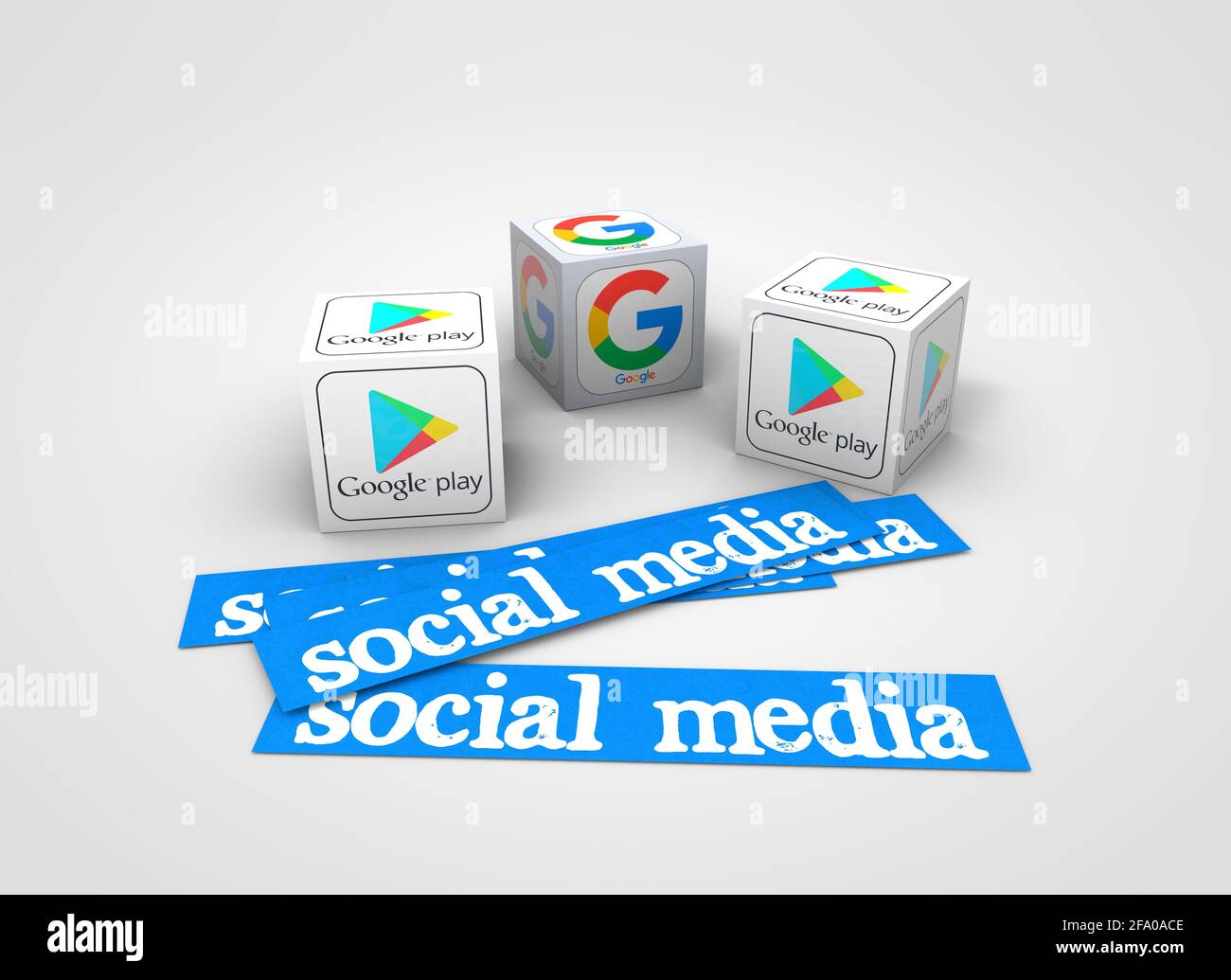 google play, social network background design Stock Photo - Alamy