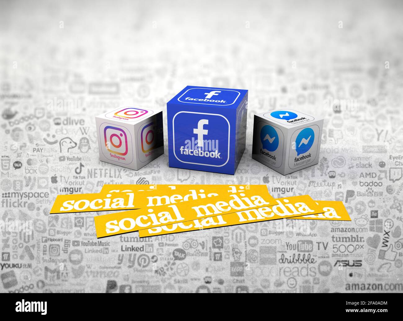 facebook, social network background design Stock Photo - Alamy