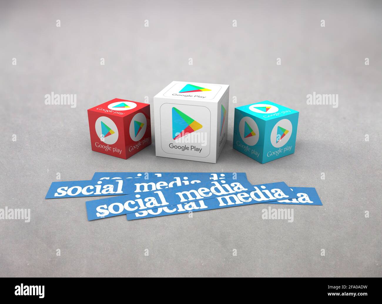 google play, social network background design Stock Photo - Alamy