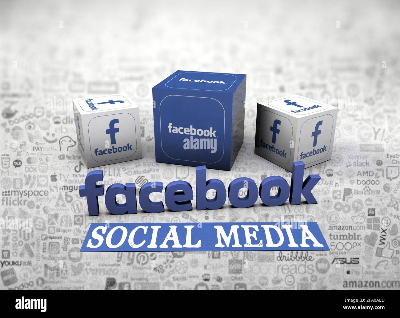 facebook, social network background design Stock Photo - Alamy