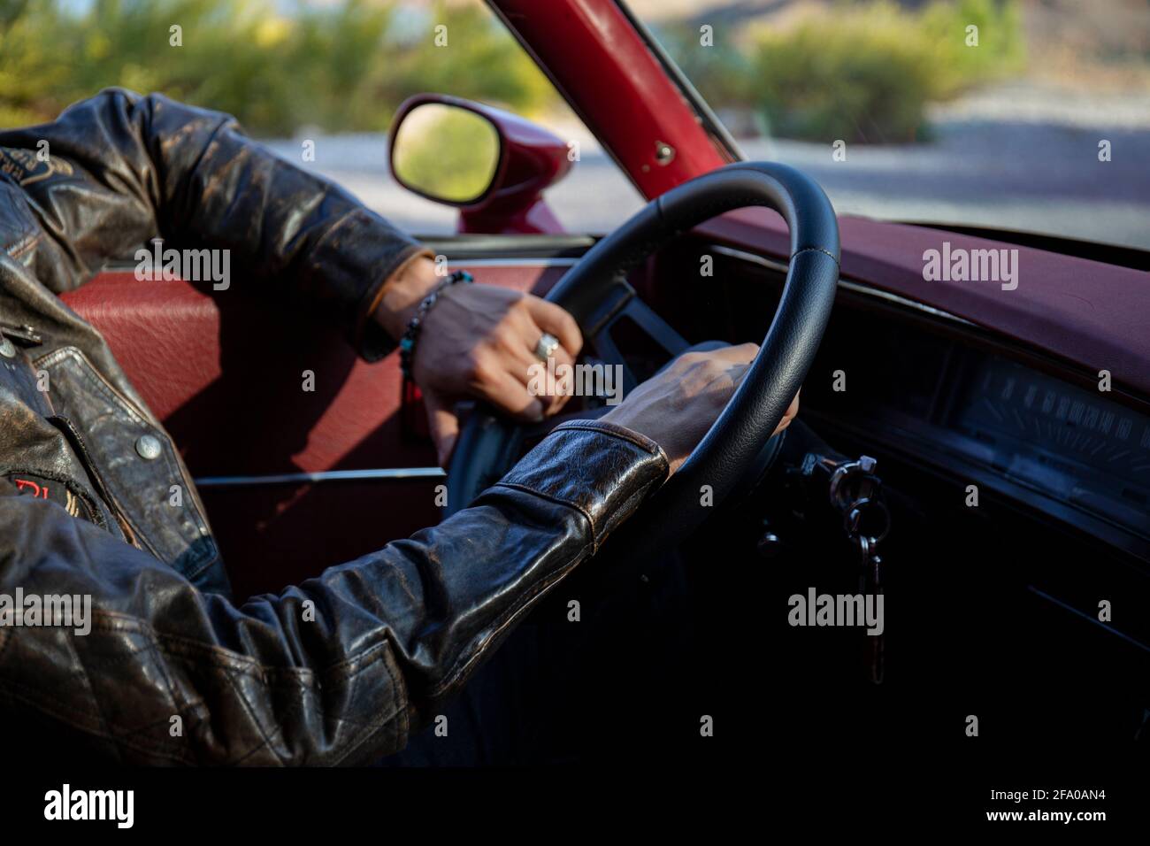 Cropped leather jacket hi-res stock photography and images - Alamy