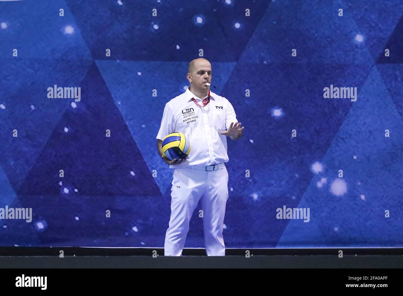 Federal Center pool, Rome, Italy, 21 Apr 2021, match referee during ...