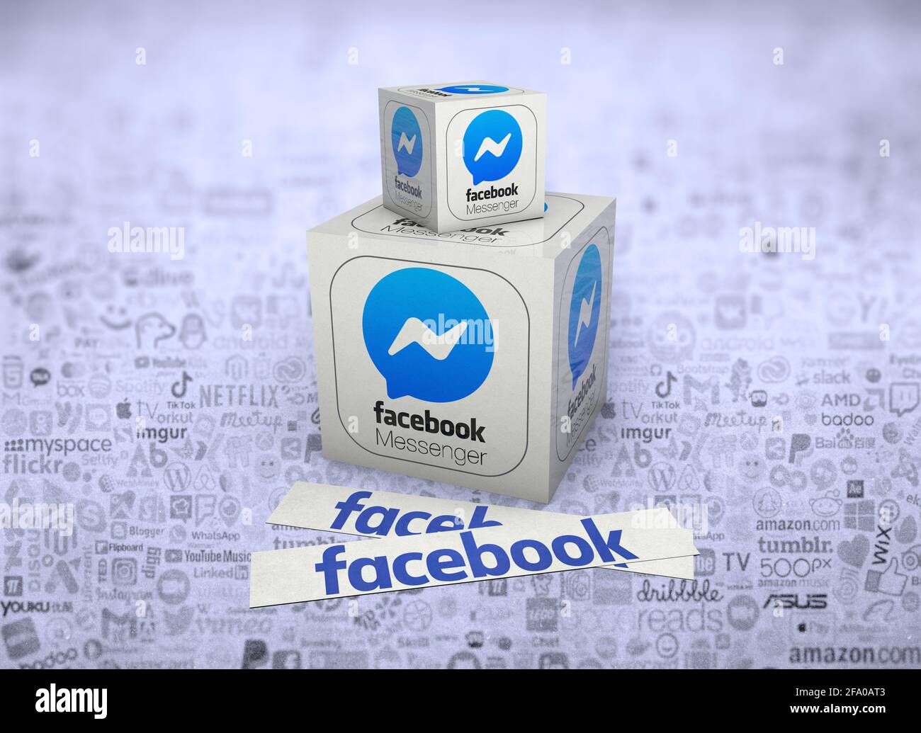 facebook, social network background design Stock Photo - Alamy