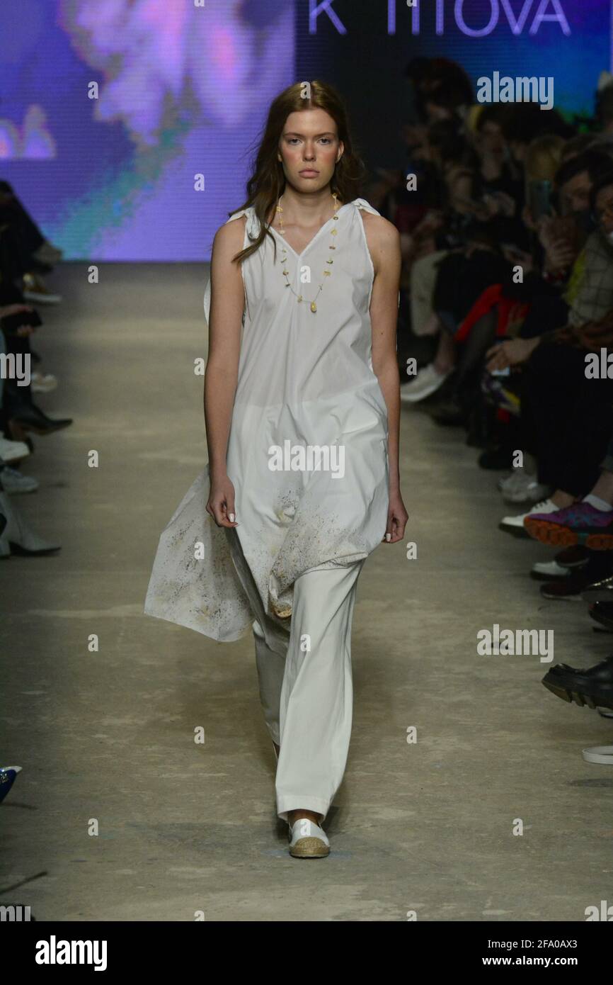 Show of the collection of models of the brand K TITOVA.Hall of the ...