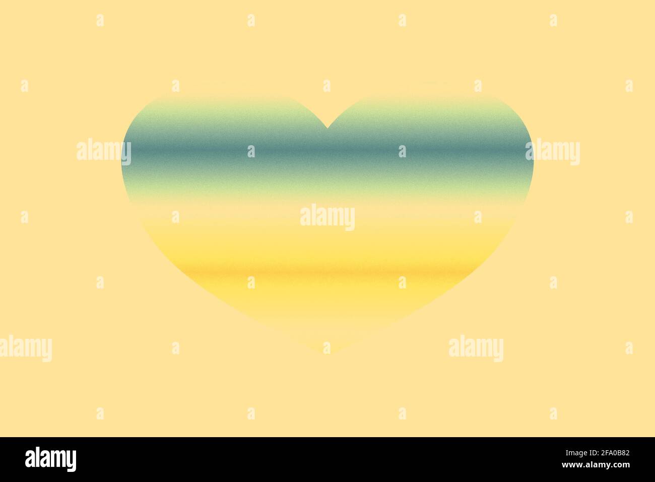 Abstract flag of Ukraine in grunge heart shaped. Pastel background ...