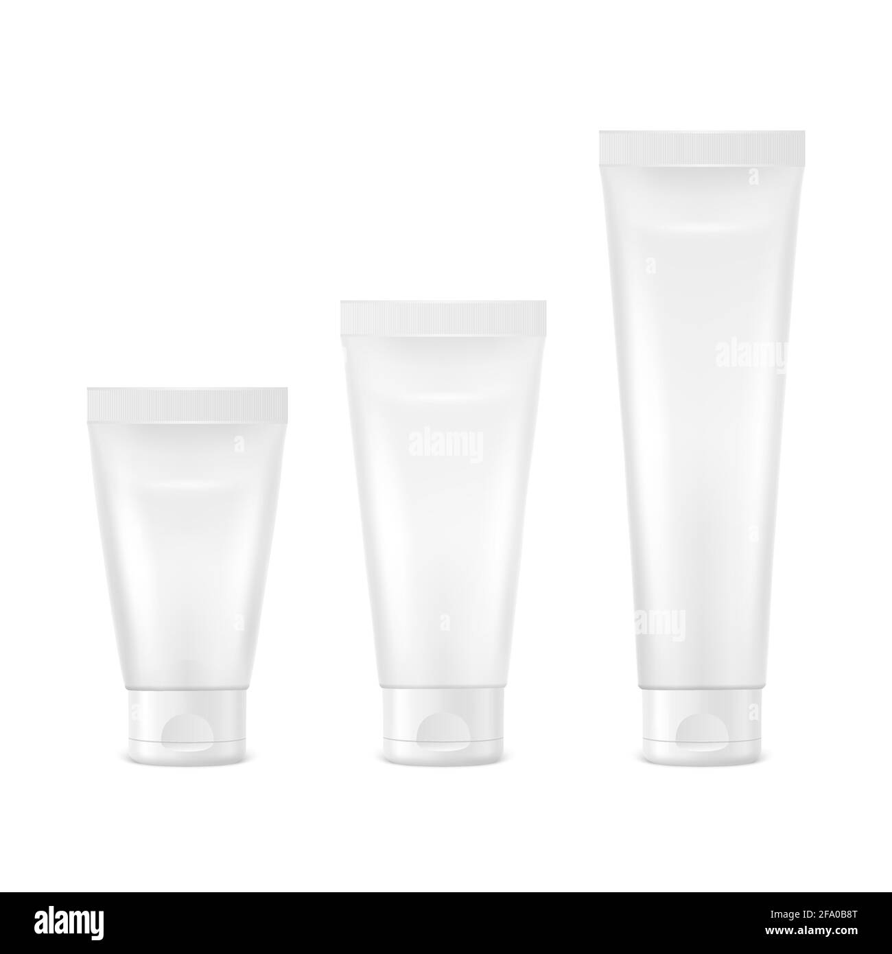 Vector 3d Realistic Plastic, Metal White Tooth Paste, Cream Tube ...