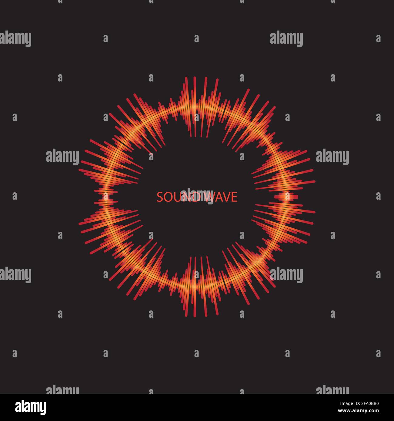 Sound waves vector illustration design template Stock Vector Image ...