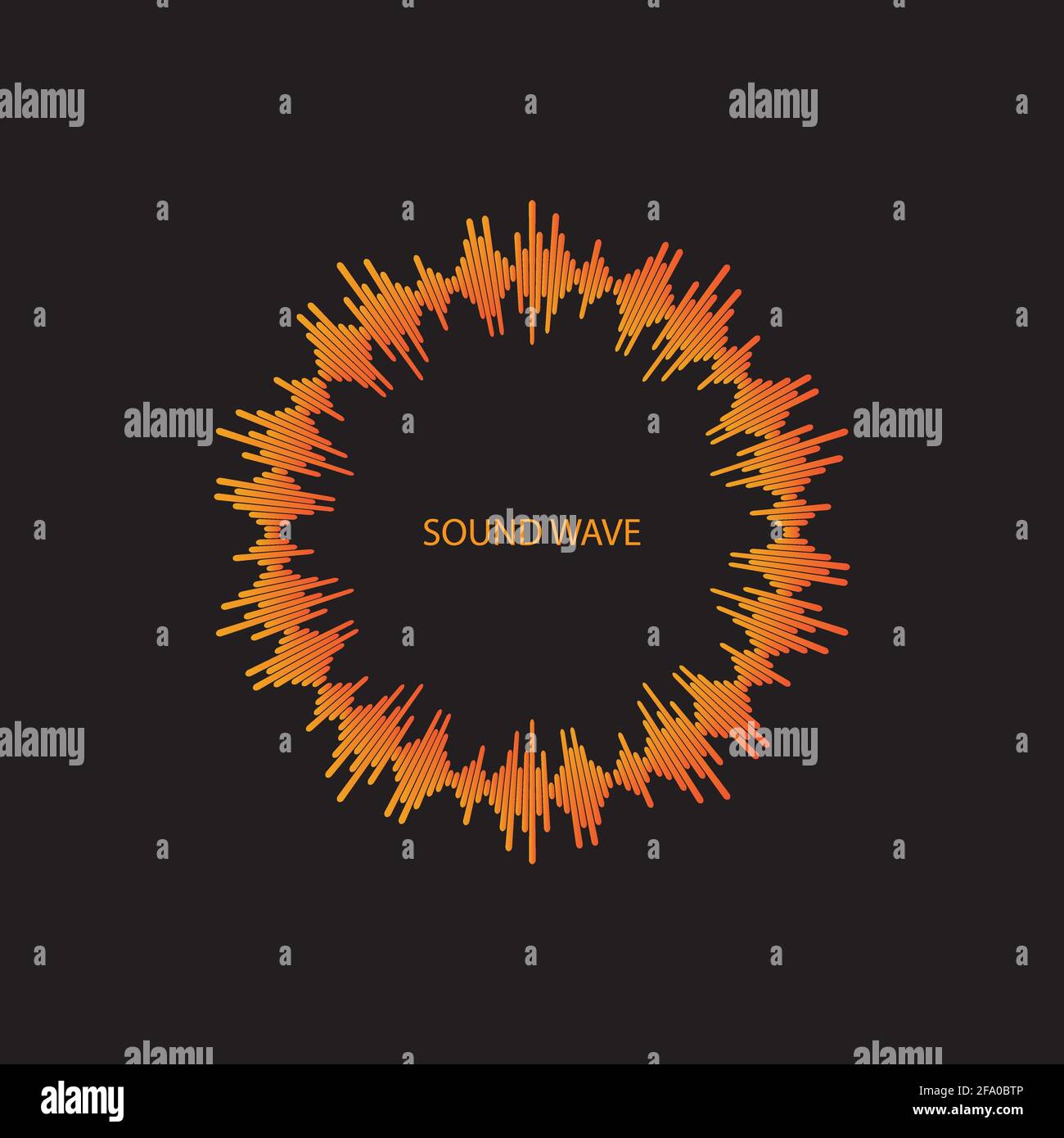 Sound waves vector illustration design template Stock Vector Image ...