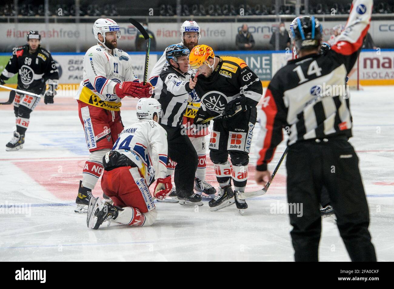 21.04.2021, Porza, Corner Arena, NL 1/4 Final - Game 5: HC Lugano - SC ...