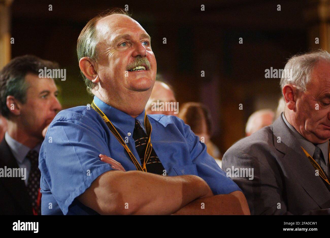 JOHN EDMONDS GENERAL SECRETARY OF THE GMB,ONTHE FLOOR OF THE LABOUR ...