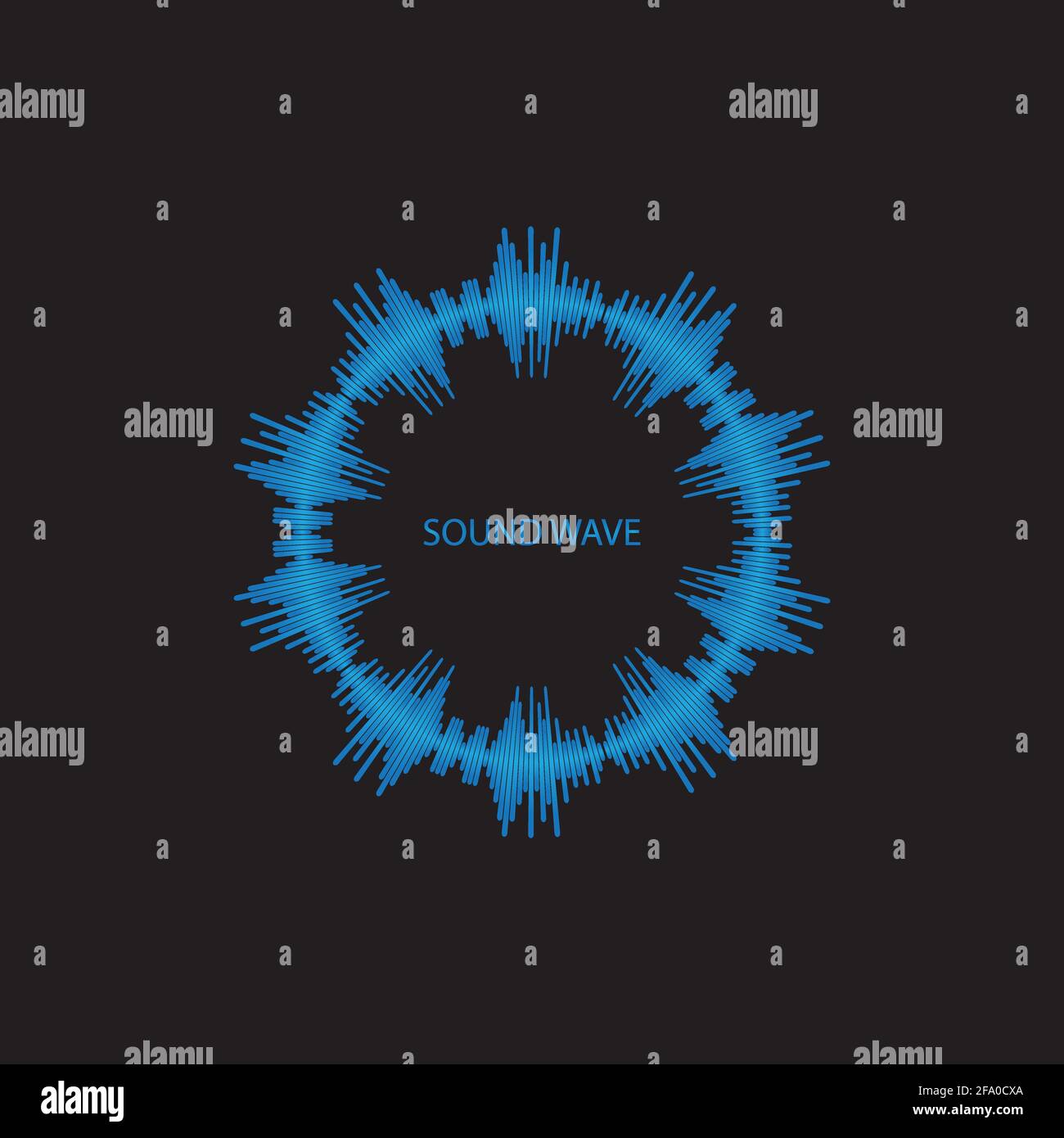 Sound waves vector illustration design template Stock Vector Image ...