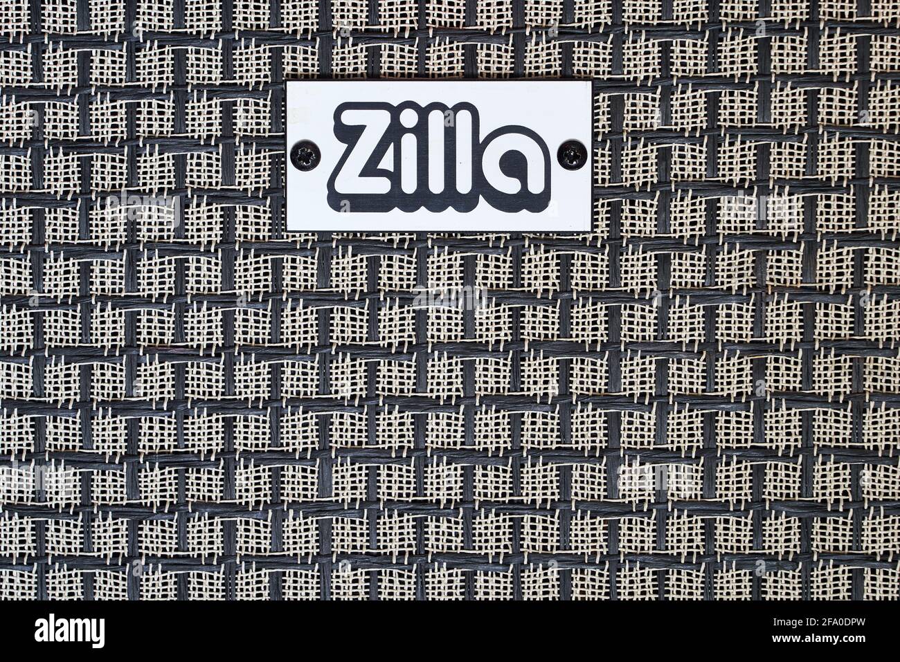 The Logo and Grill Cloth of a Zilla guitar cab. Zilla is a British ...