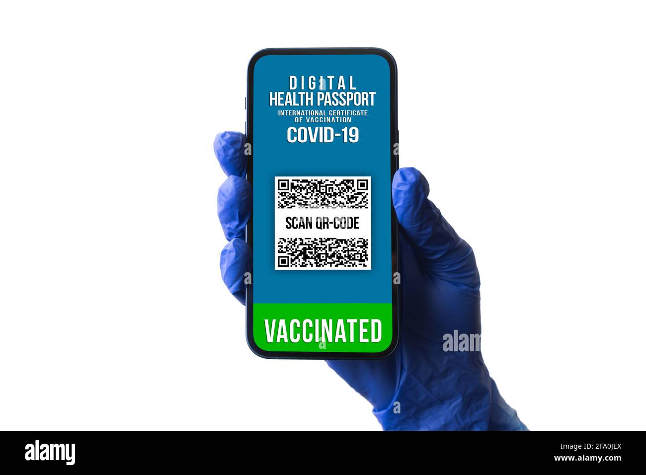 Health passport app in Cut Out Stock Images & Pictures - Alamy