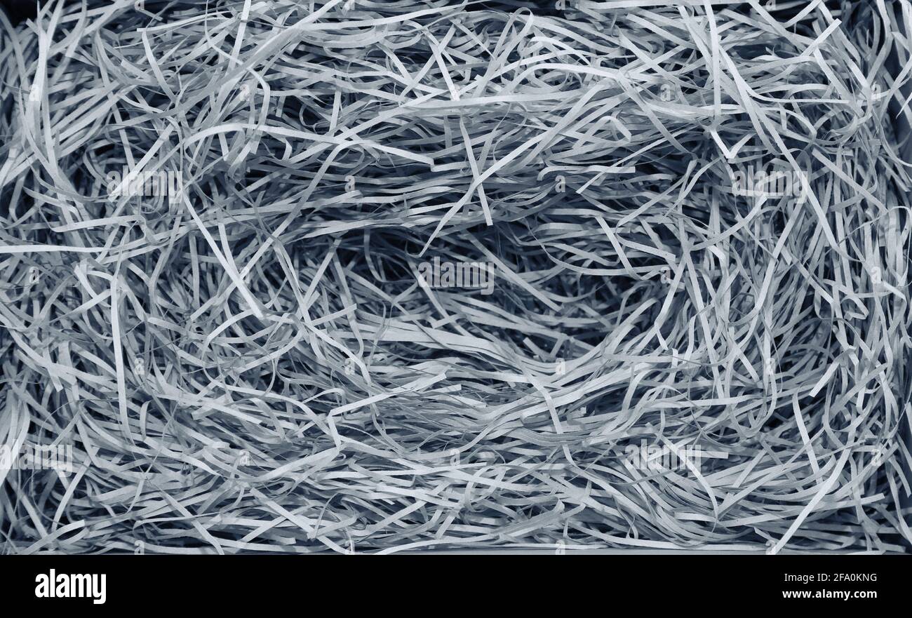 Shredded paper packaging close-up Stock Photo - Alamy