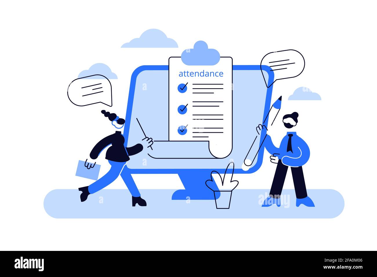 Attendance list Stock Vector Images - Alamy