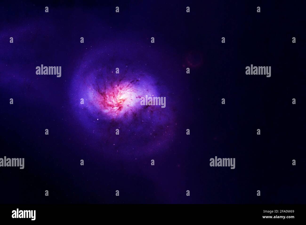 Beautiful colored galaxy. Blue space with stars. Elements of this image ...