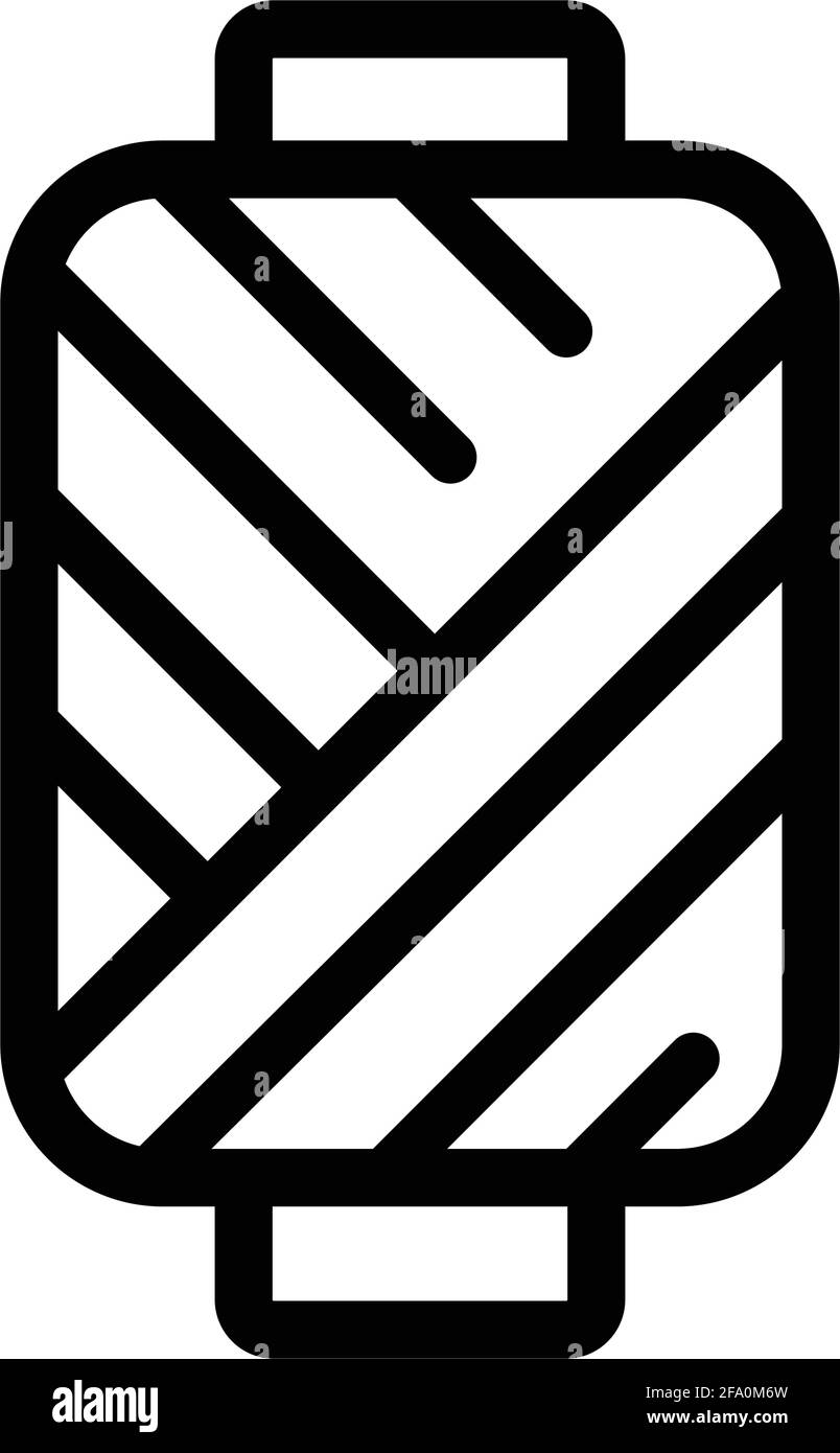 Spool of thread icon in outline style. Sewing icon. Vector icon. Vector ...