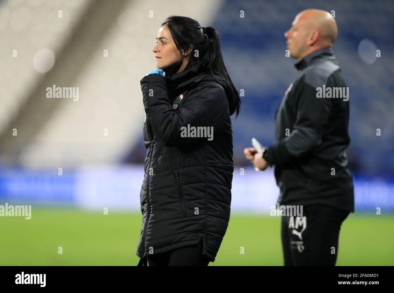 Barnsley First Team Physiotherapist Vikki Stevens during the Sky Bet ...