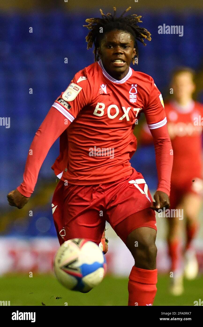 Alex Mighten in action during the Sky Bet Championship match at St ...