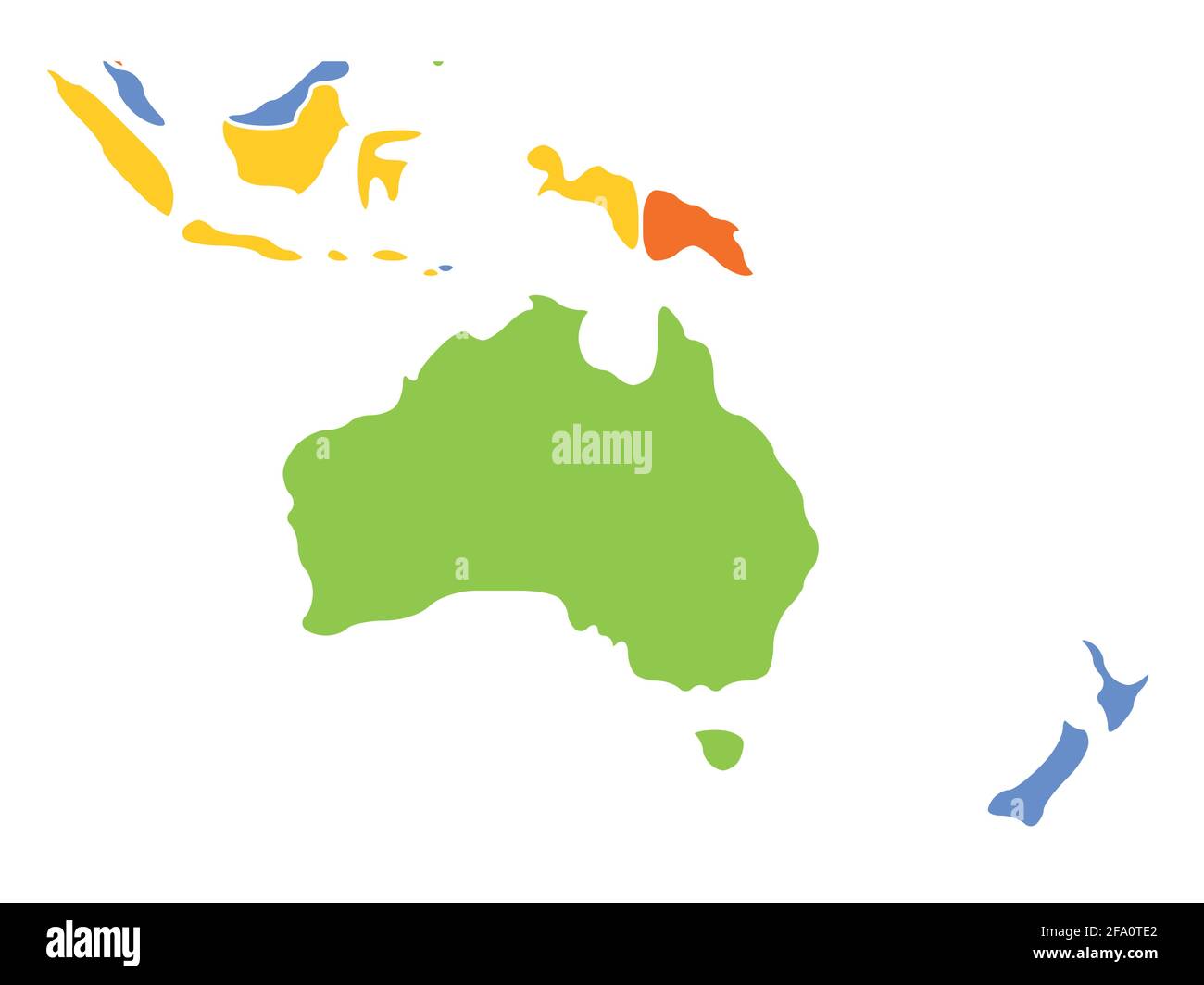 Smooth map of Australia continent Stock Vector Image & Art - Alamy