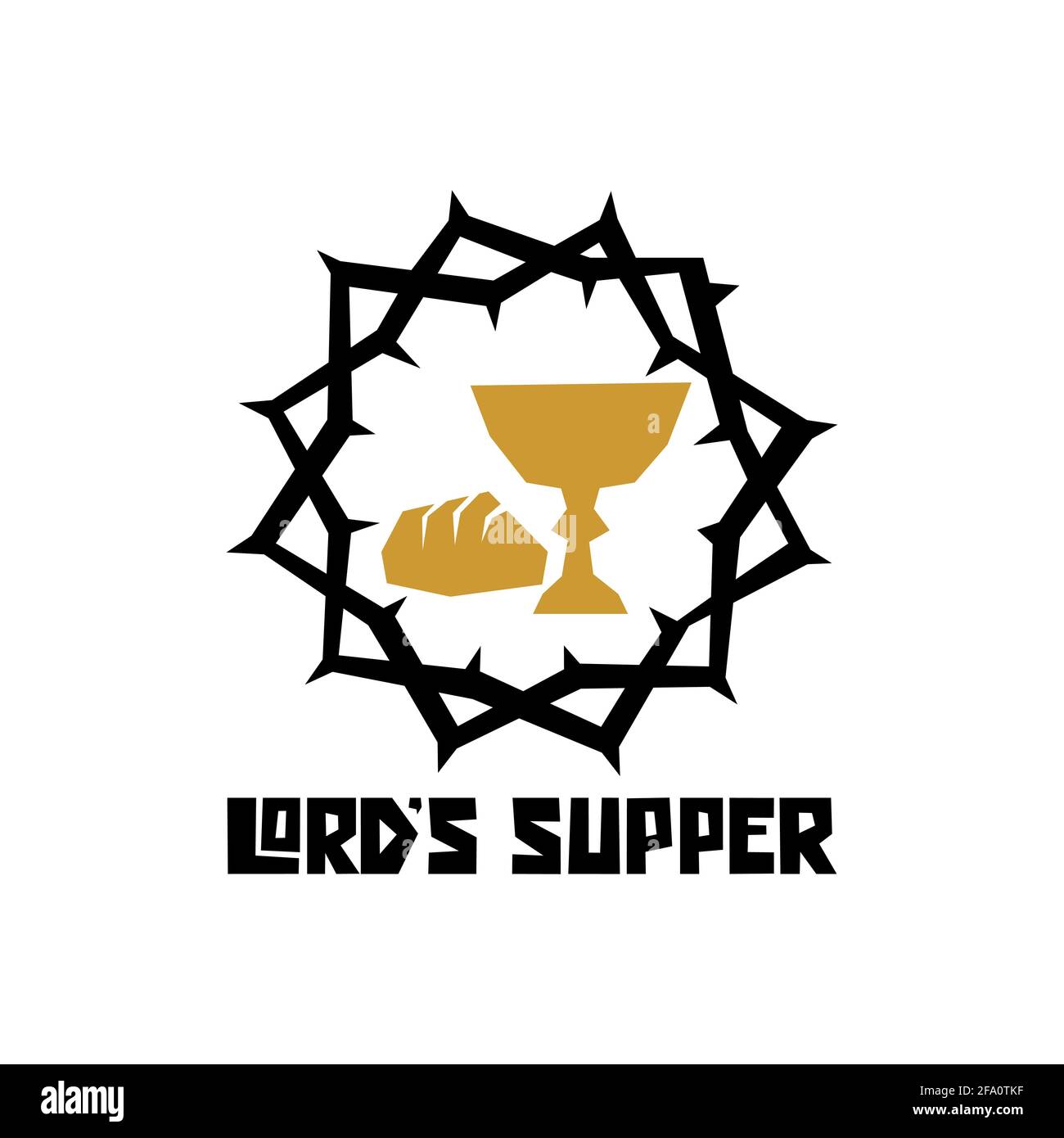 Biblical illustration. Christian art. Lord's supper Stock Vector Image ...