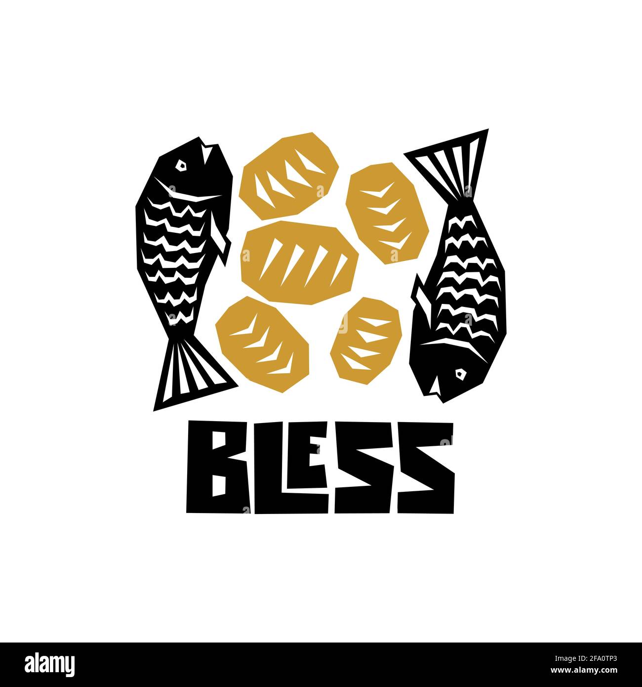 Biblical illustration. Christian art. Bless Stock Vector Image & Art ...