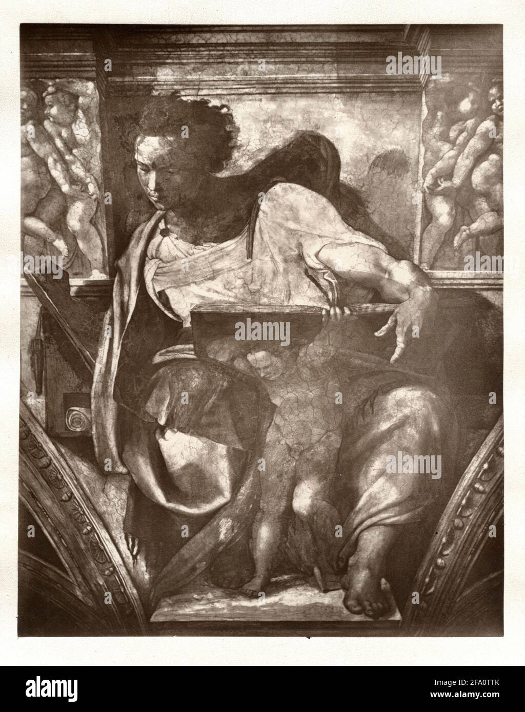 Woodburytype of the Prophet Daniel by Michelangelo Buonarroti (1475 ...