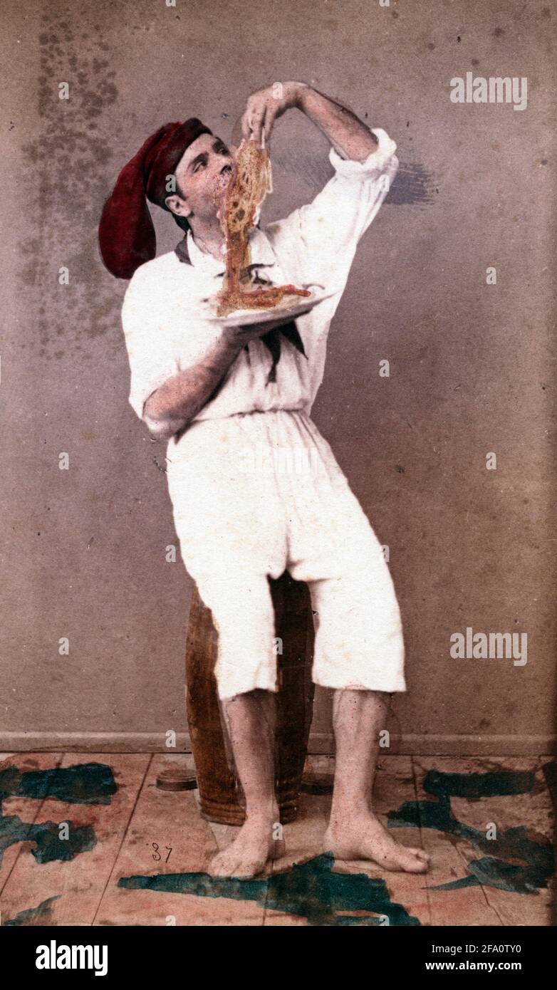 Spaghetti Eater, Italy, ca 1870. Photography by Giorgio Conrad (1827 ...