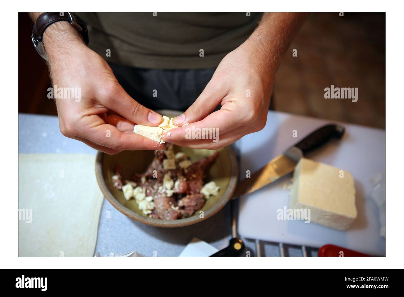 Simon Usborne cooks a pack lunch and eats in the office. Sausage Rolls ...
