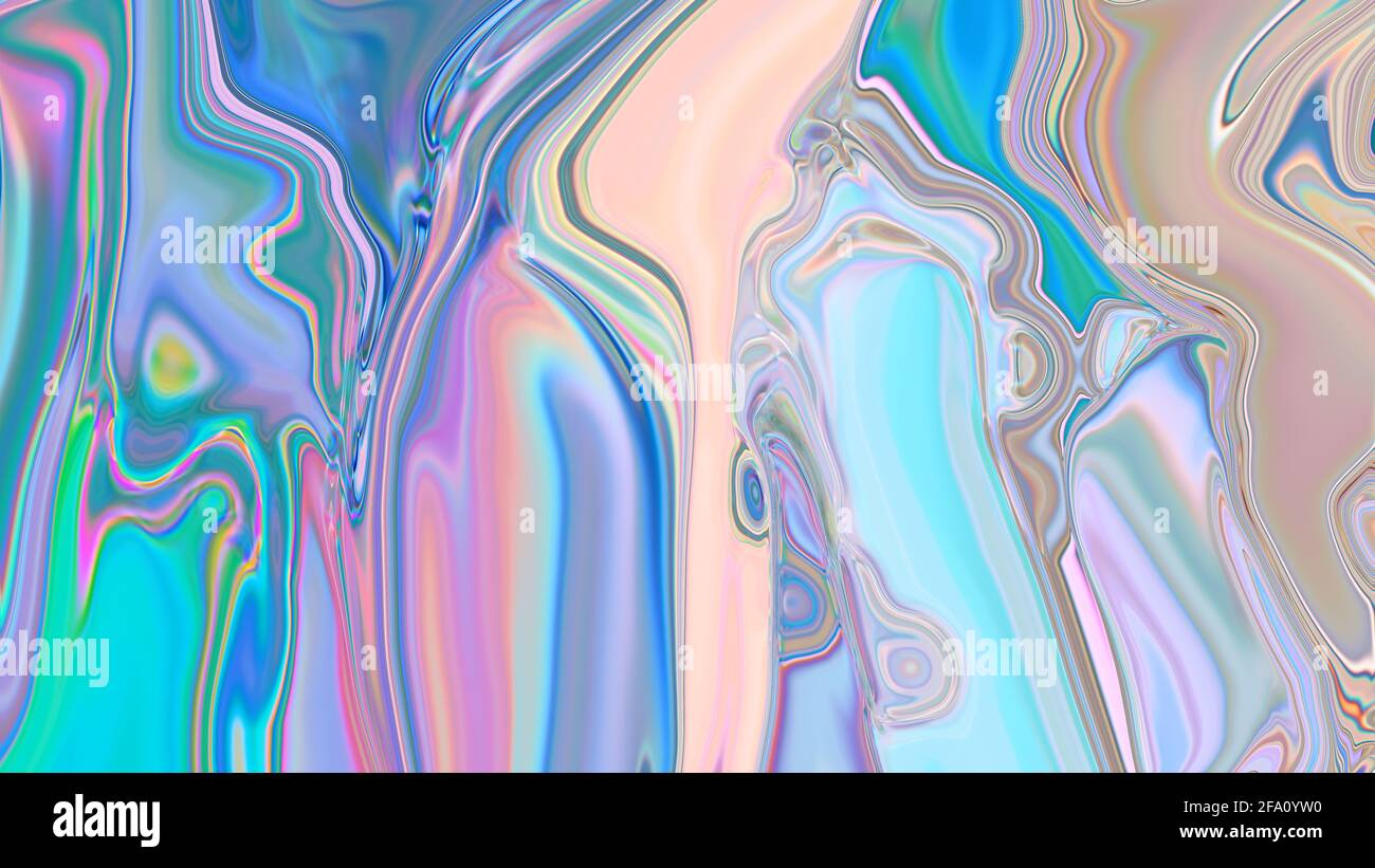 Abstract holographic liquid texture background Stock Photo - Alamy
