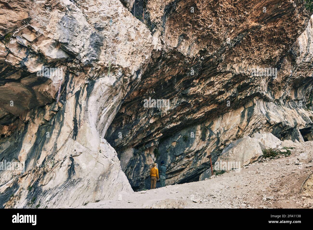 Beautiful Limestone cave, Old Oolitic stone quarries in Massone, The ...