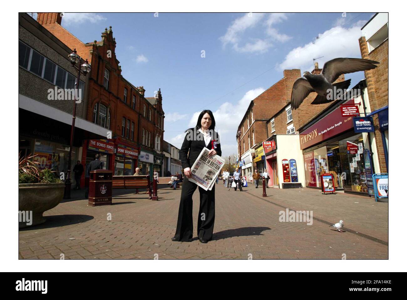 On the streets of Long Eaton......Sadie Graham standing for BNP in ...