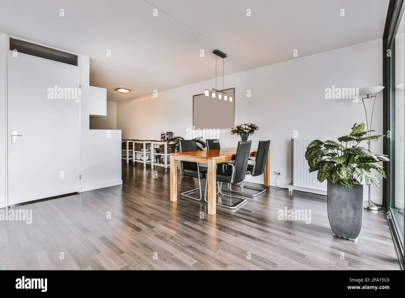 Dining flat style hi-res stock photography and images - Alamy