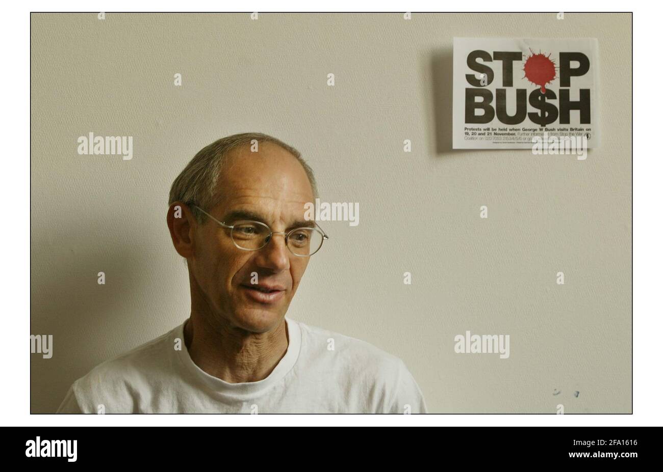 American, Michael Berg, whose son Nick was killed in Iraq, in London ...
