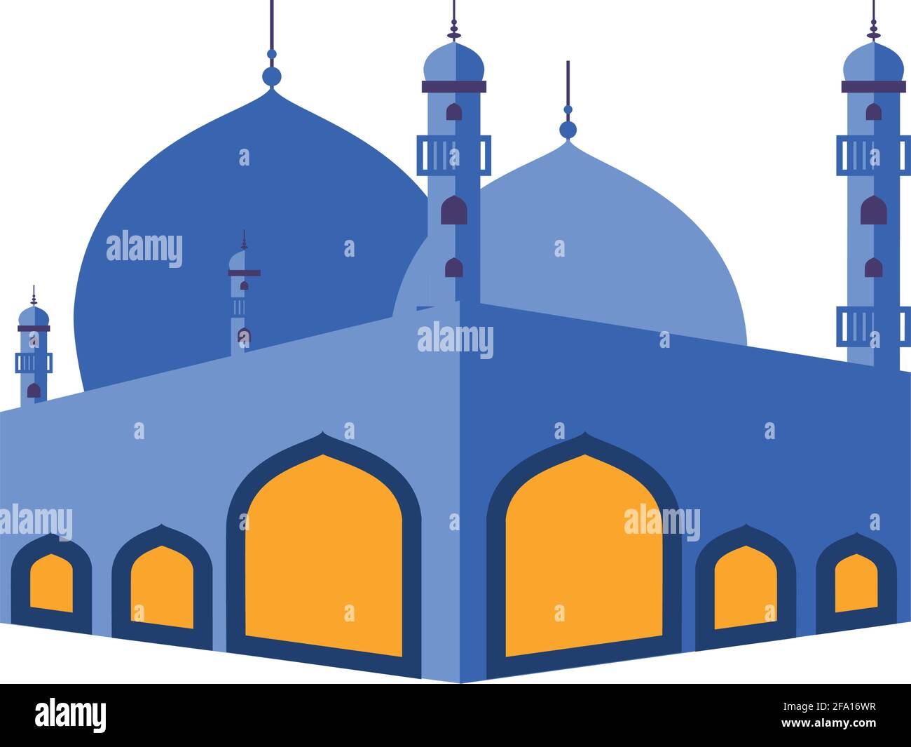 Islamic arch monument Stock Vector Images - Alamy