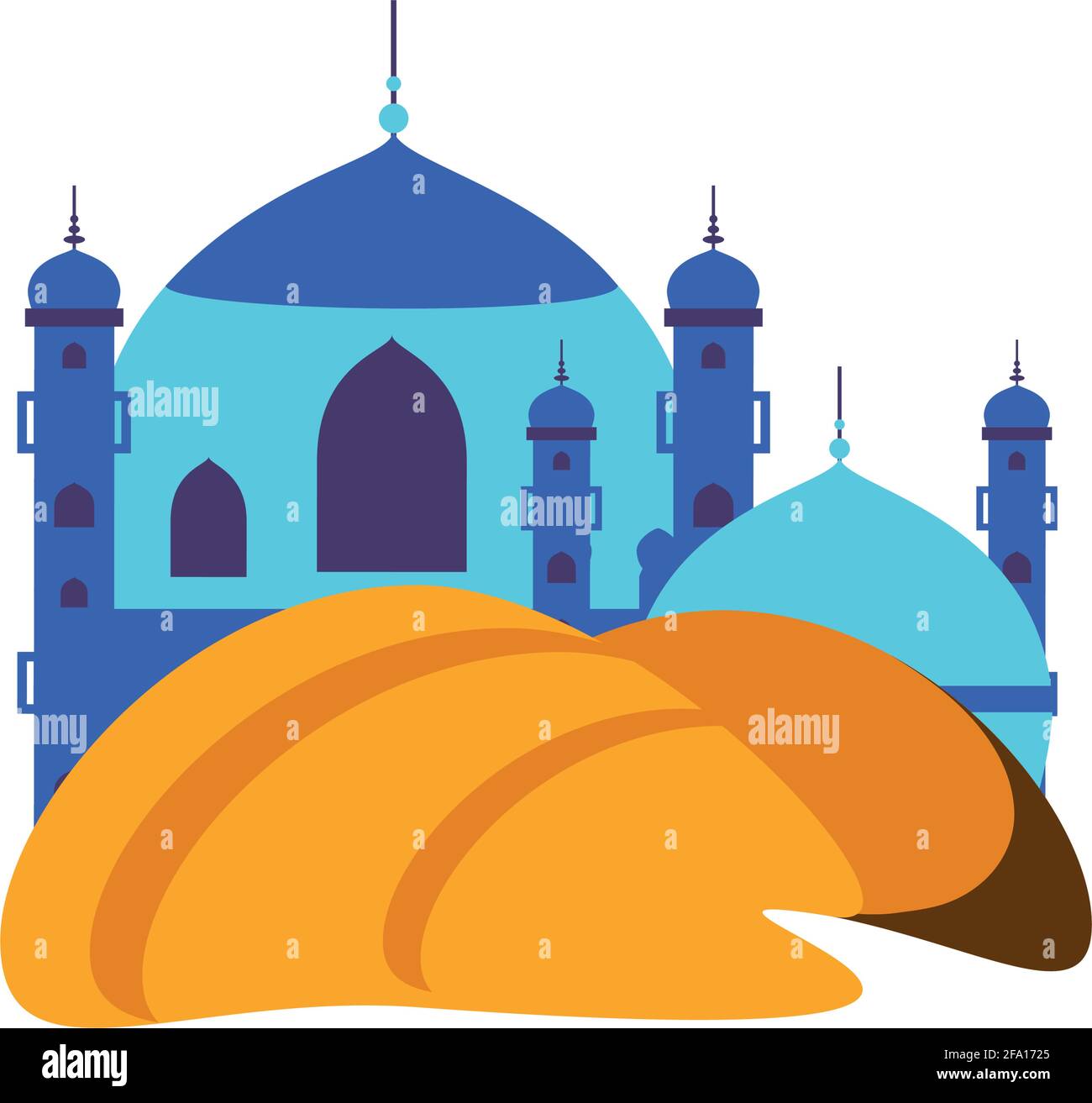 arabic desert mosque Stock Vector Image & Art - Alamy