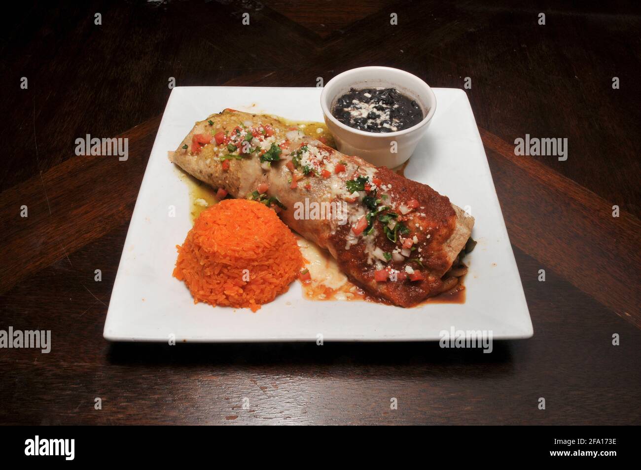 Authentic tex mex cuisine food known as the buritto Stock Photo - Alamy