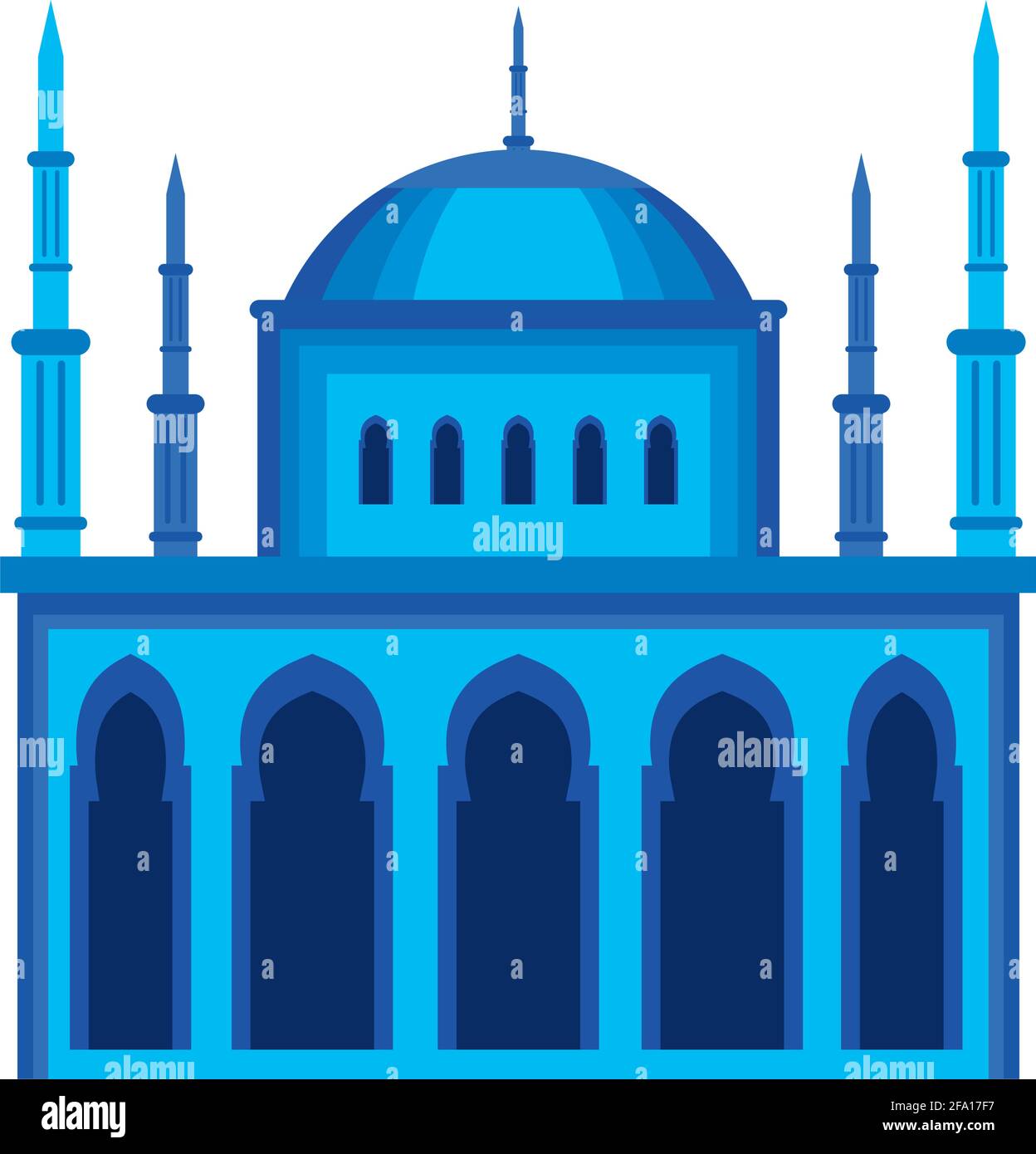 The blue mosque interior Stock Vector Images - Alamy