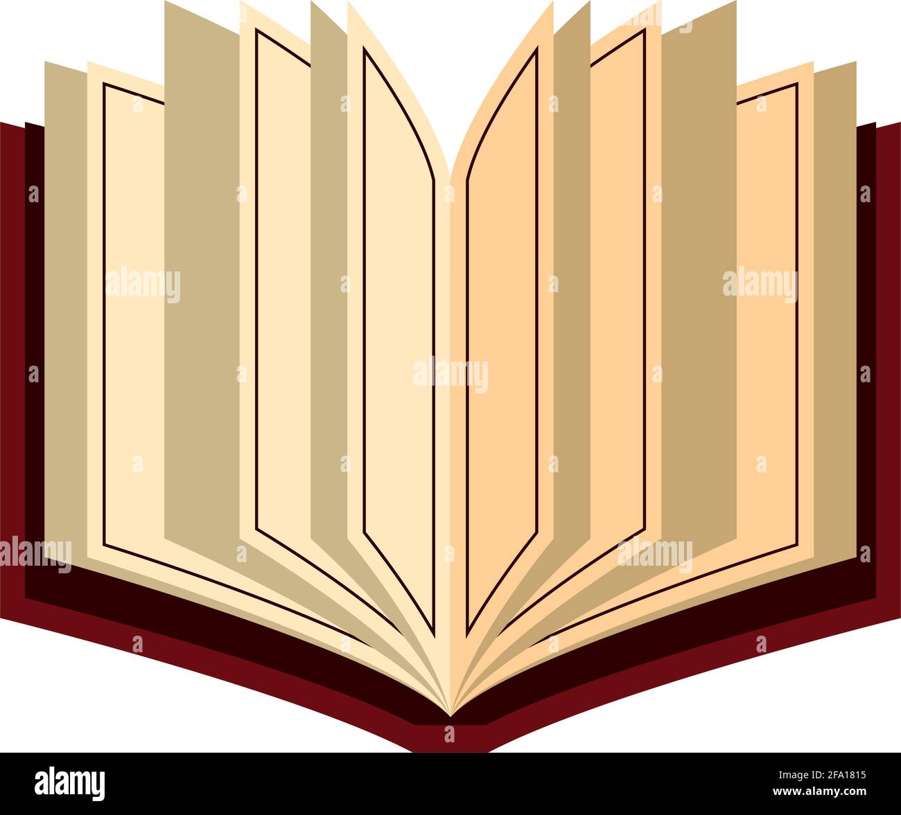 open book pages Stock Vector Image & Art - Alamy