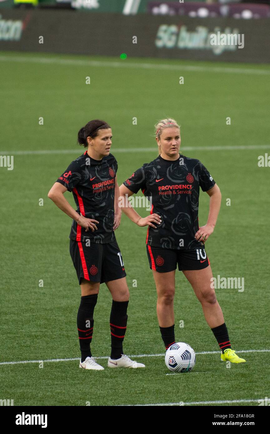 Portland, North America. 21st Apr, 2021. Lindsey Horan (10 Portland ...