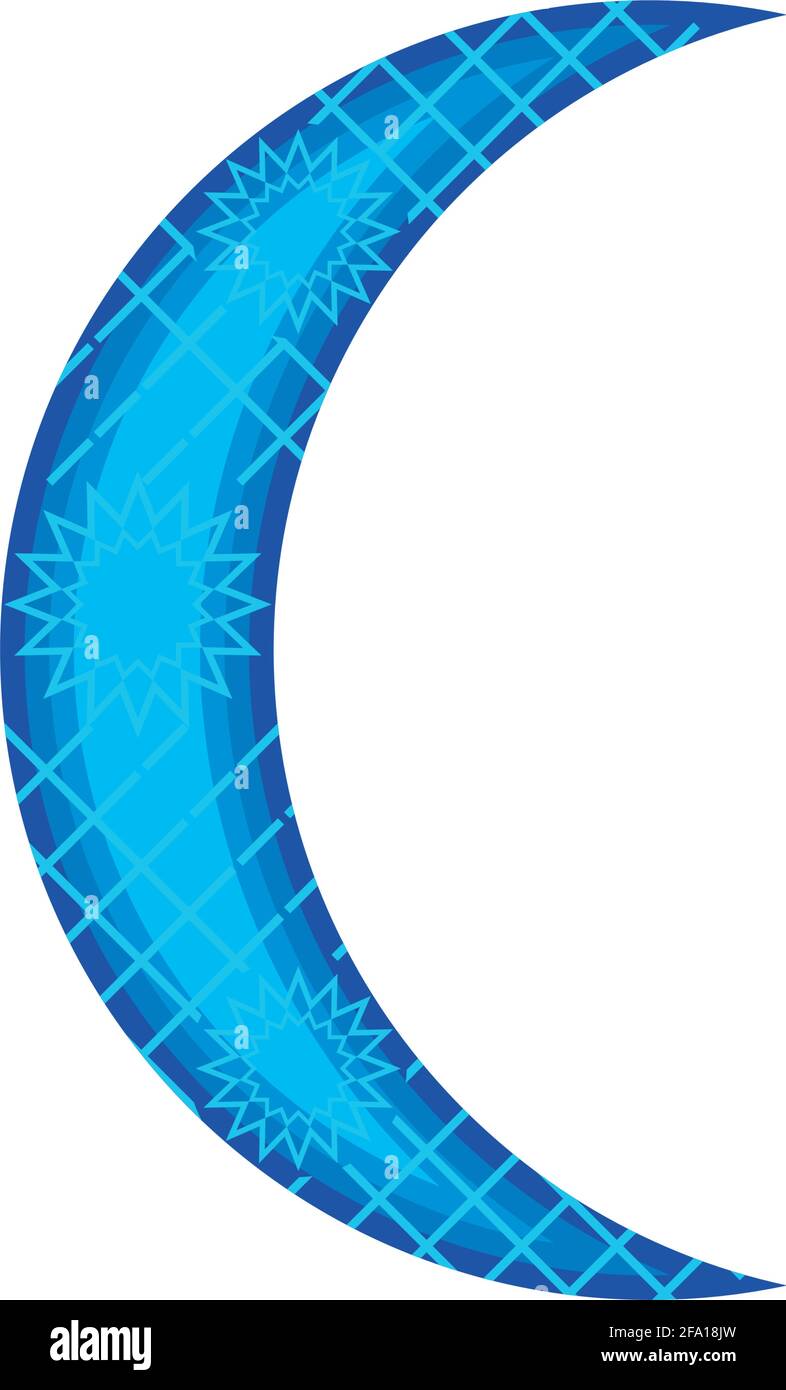 Blue Crescent Moon Clipart