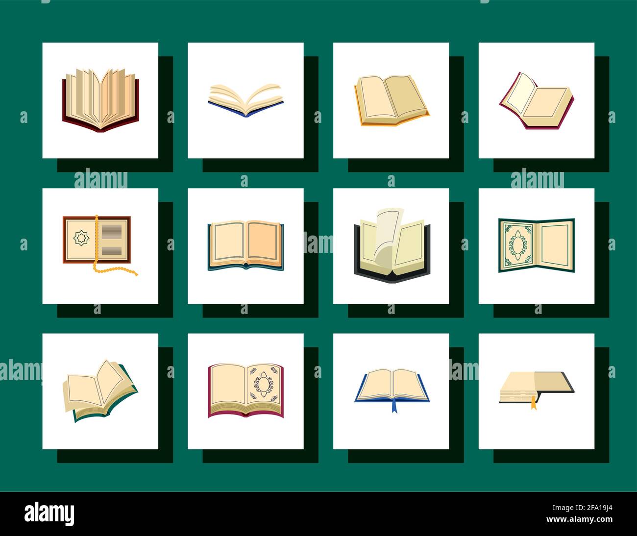 Quran manuscript Stock Vector Images - Alamy