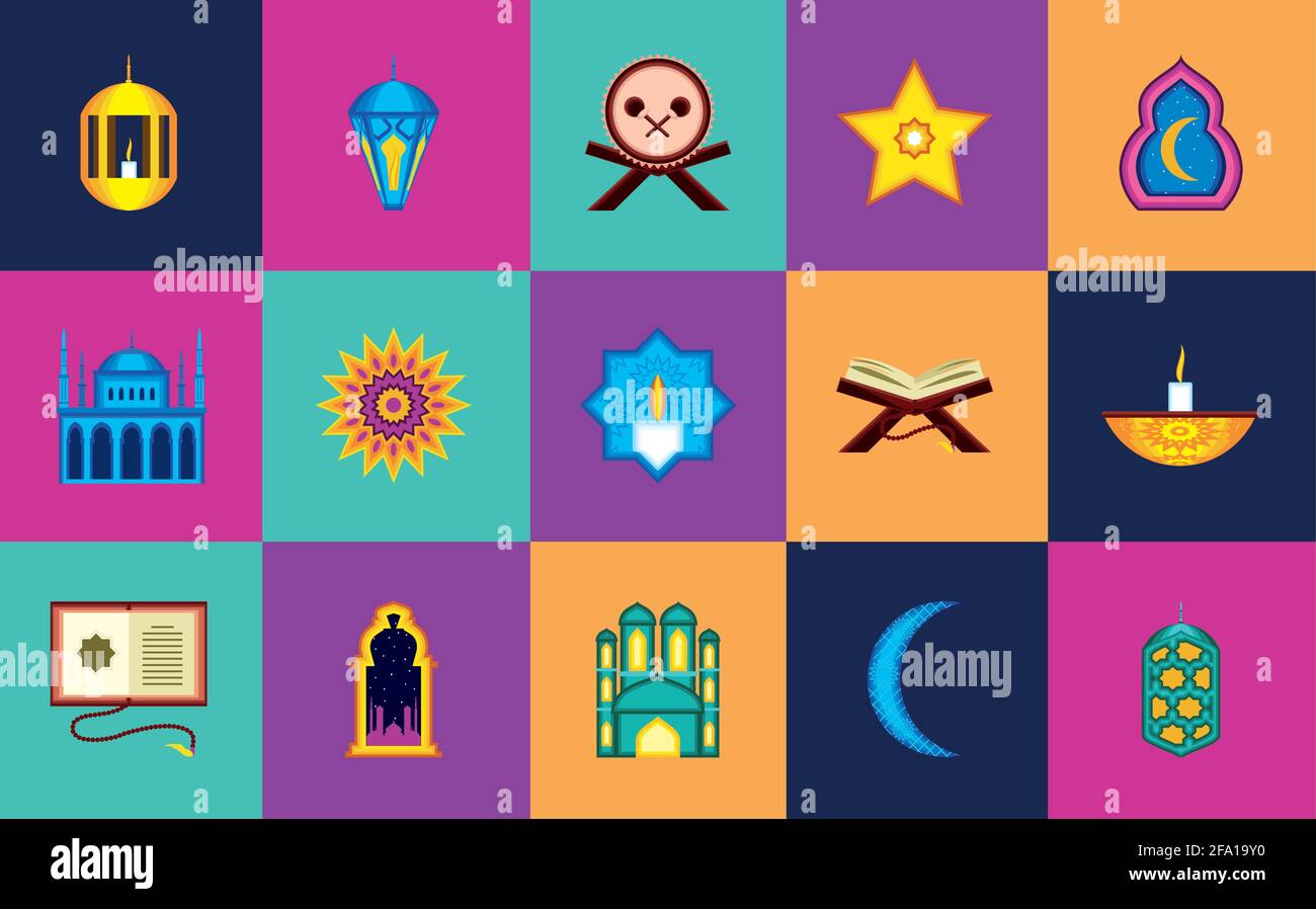 islamic cartoon set Stock Vector Image & Art - Alamy